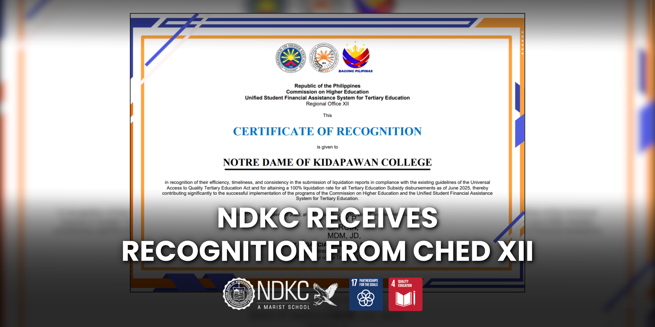 Home - Notre Dame of Kidapawan College